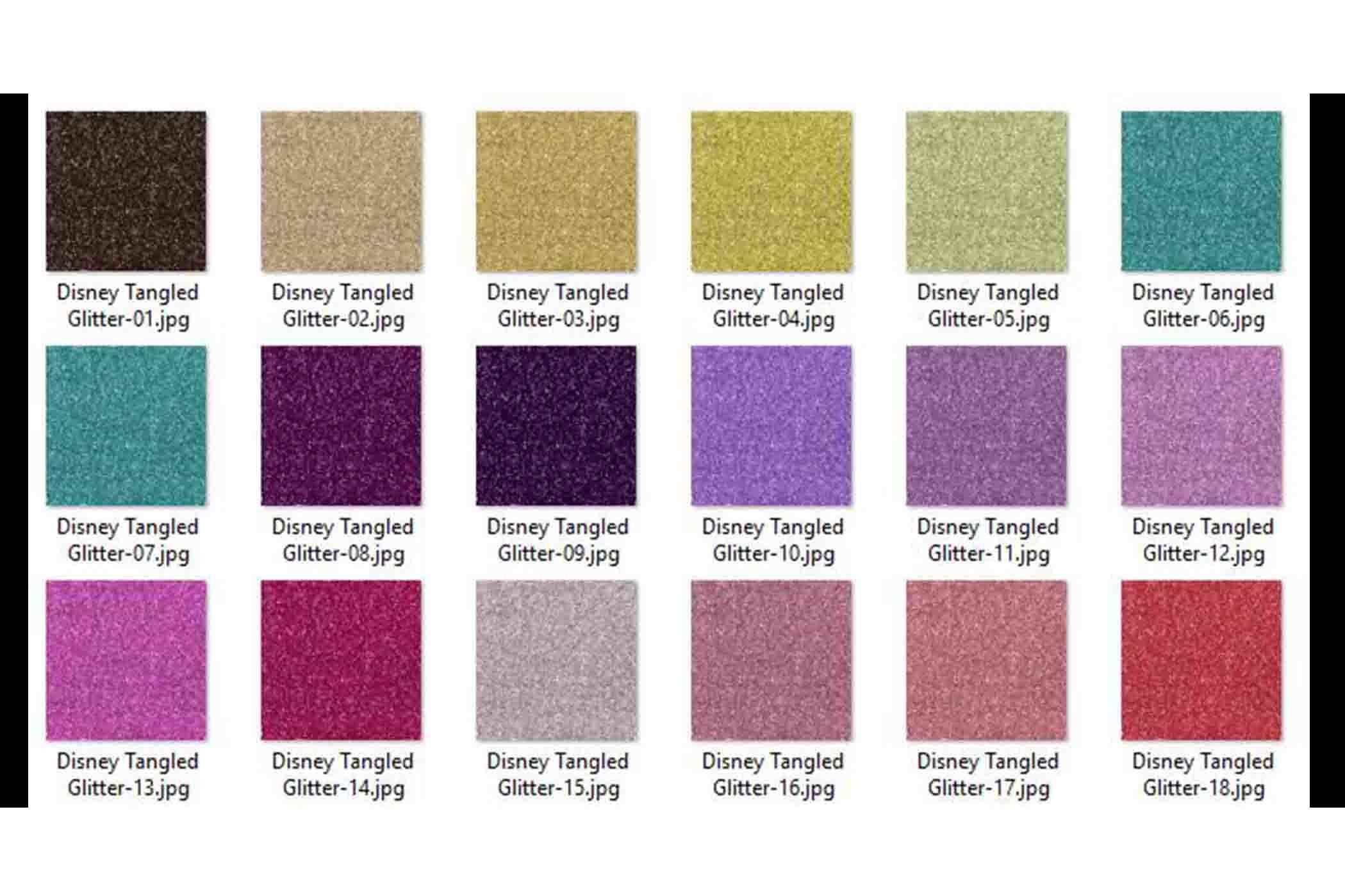 36 Glitter and Solid Color Princess Pink and Purple Color (135052 ...