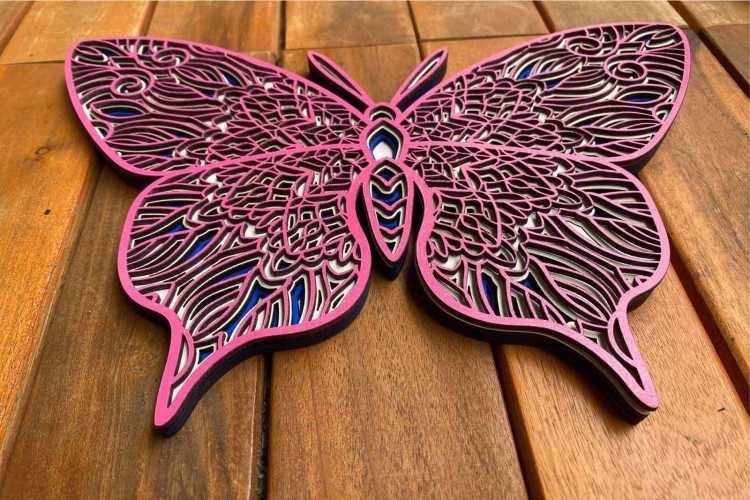 Butterfly 2 (724414) | Laser Engraving | Design Bundles