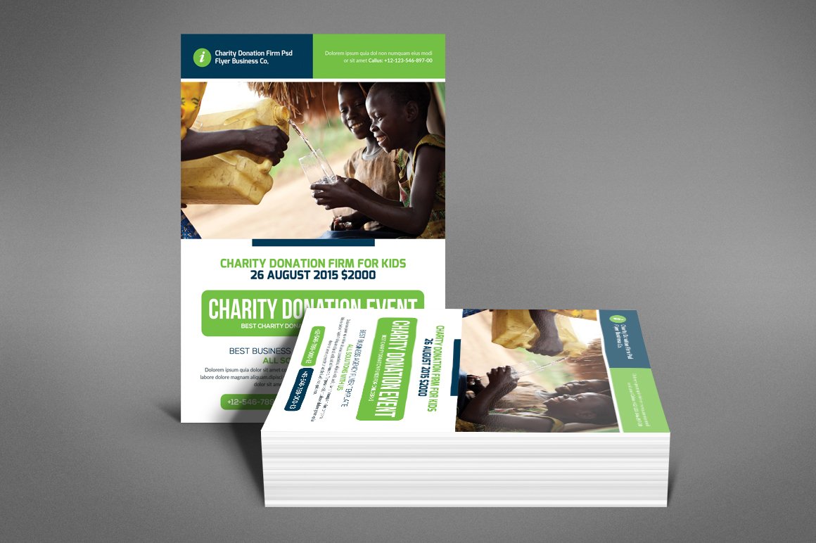 Charity Donation Flyer (63118) | Flyers | Design Bundles