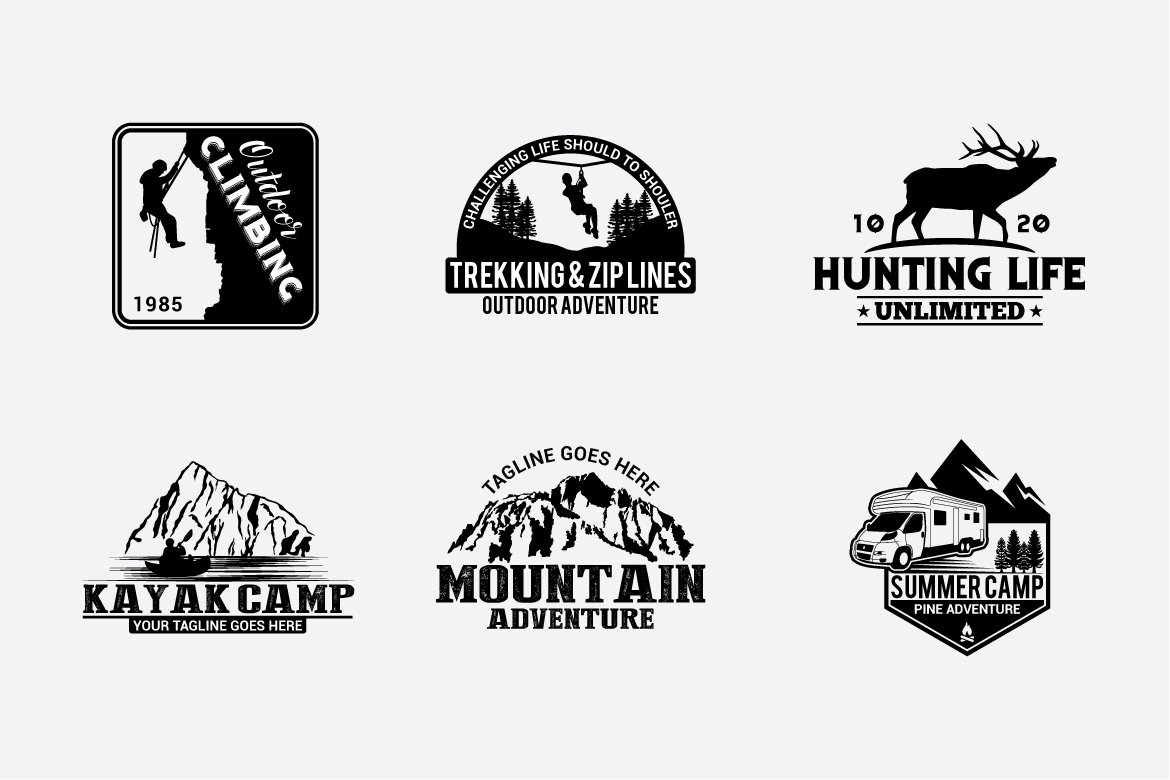 132 ADVENTURE BUNDLE (490311) | Logos | Design Bundles