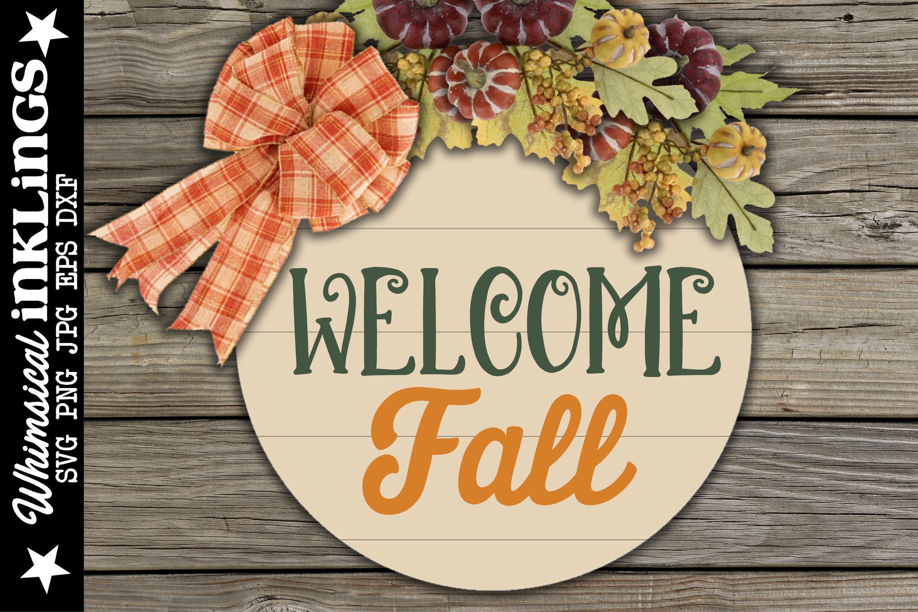 Welcome Fall-Round SVG (897174) | SVGs | Design Bundles