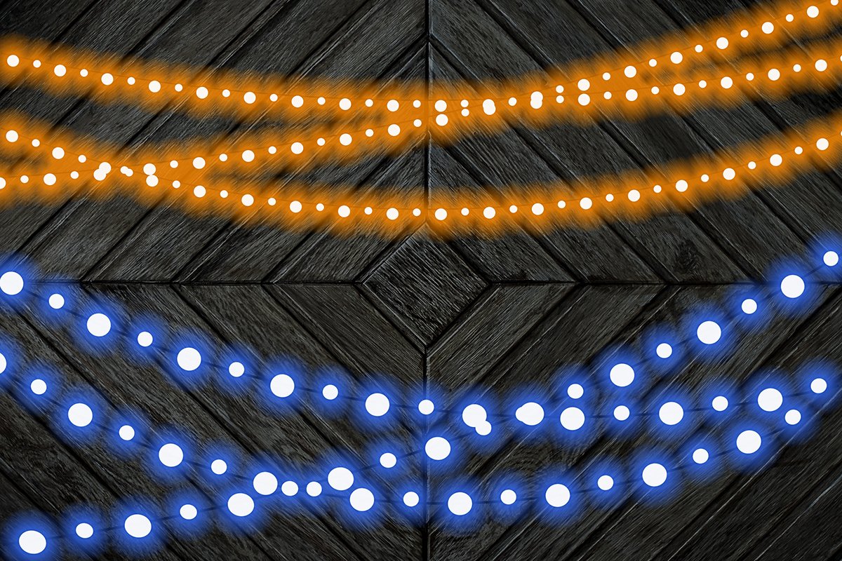 Colorful String Lights (55495) | Decorations | Design Bundles