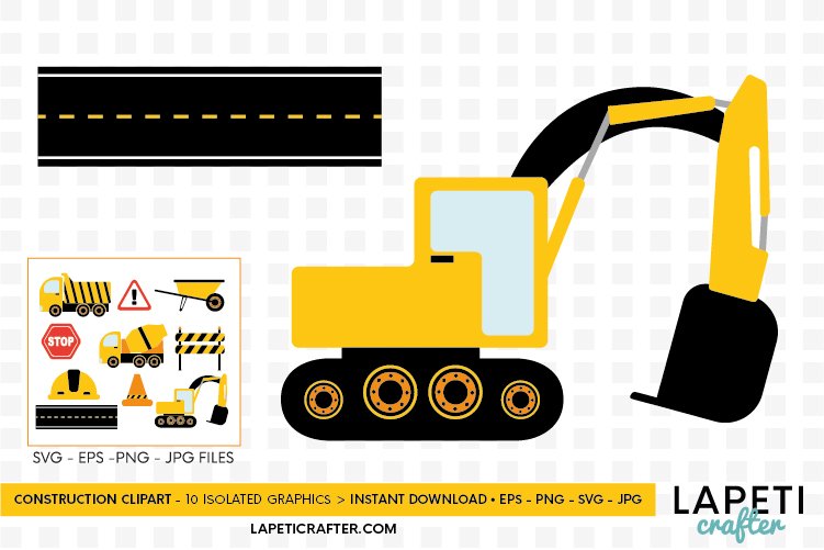 Construction clipart, svg, png, eps, jpg, construction truck (435944 ...