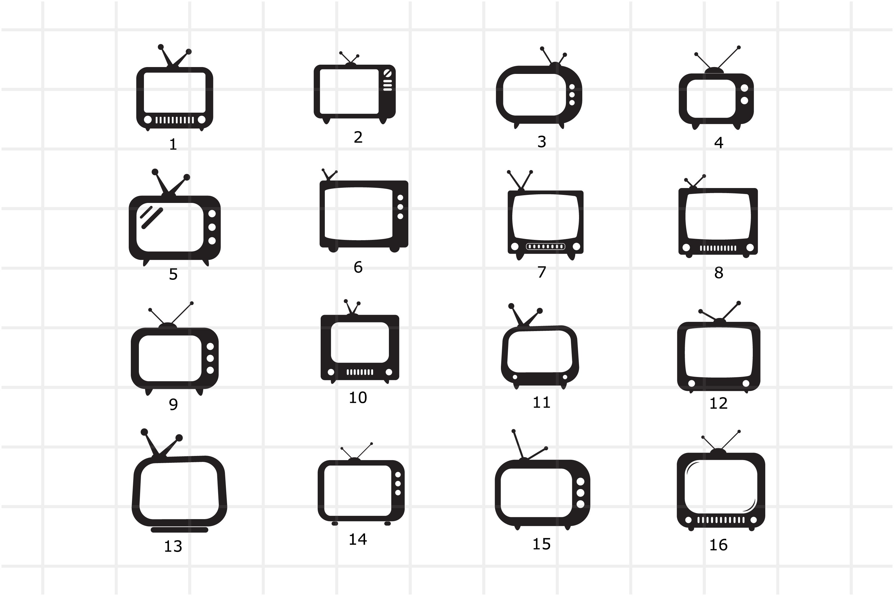 TV, Television SVG, Movie cut file, Retro Tv cutting files (667883 ...