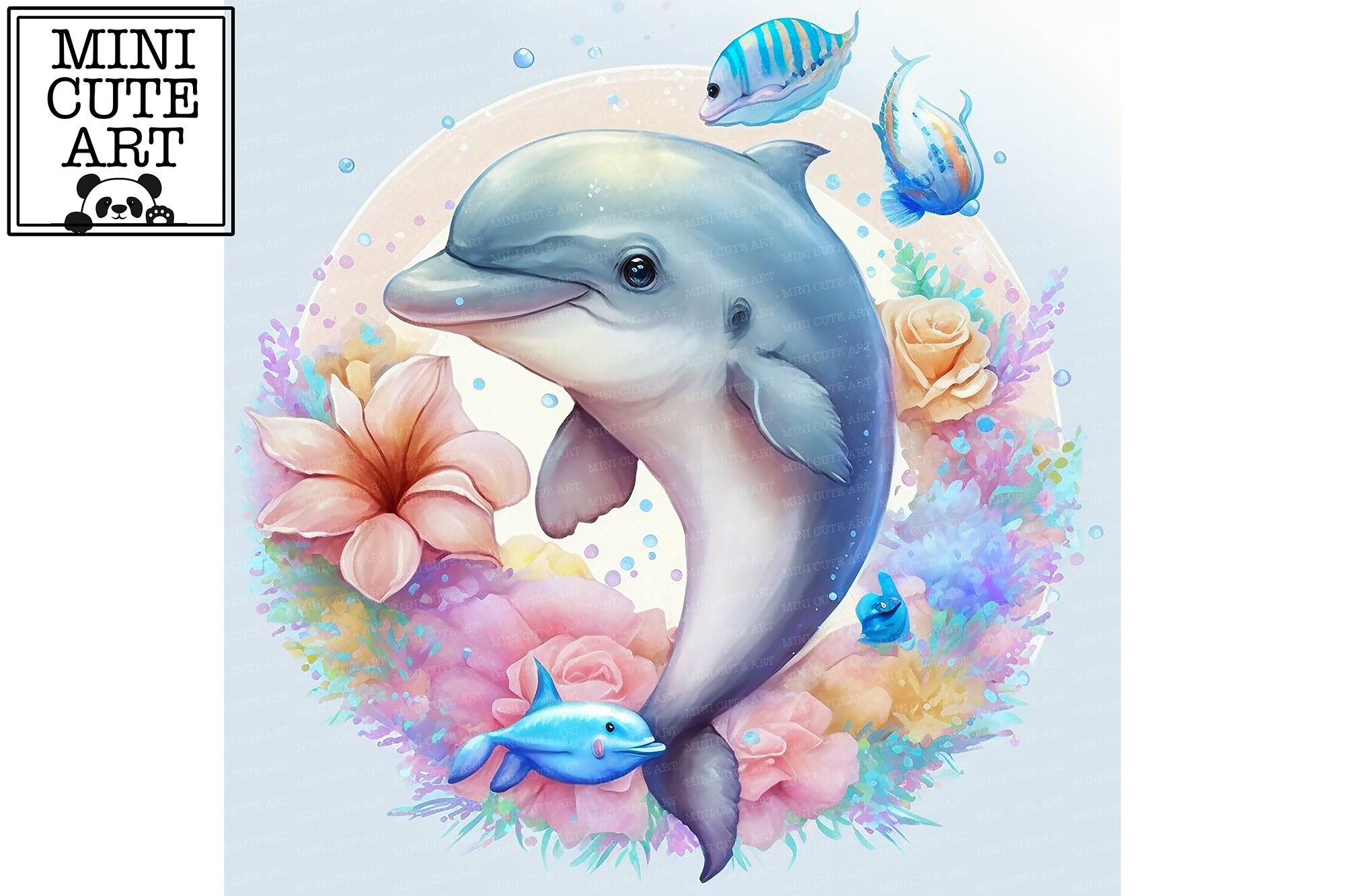 Cute Dolphin Art