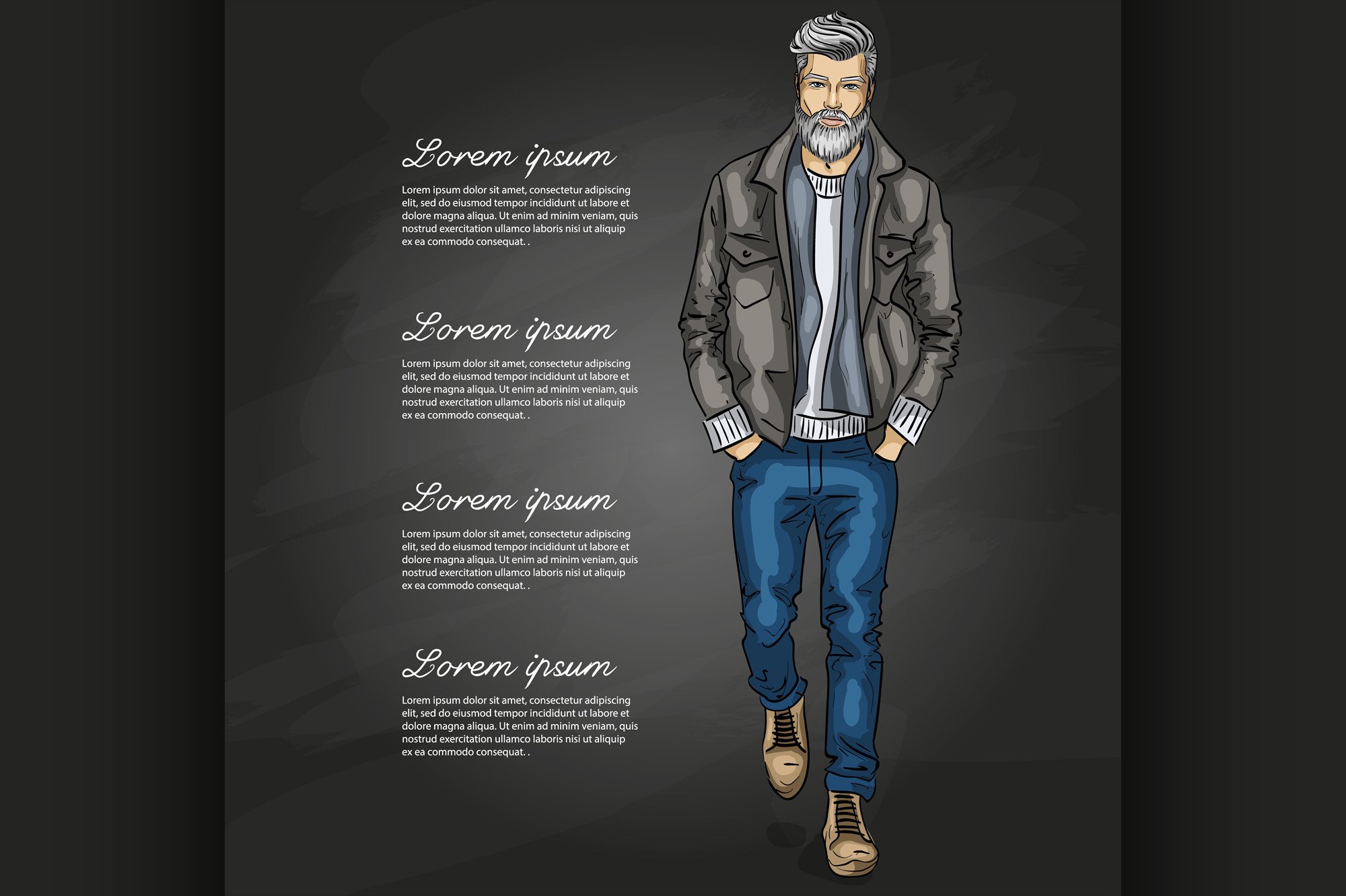 Vector man model (743592) | Illustrations | Design Bundles
