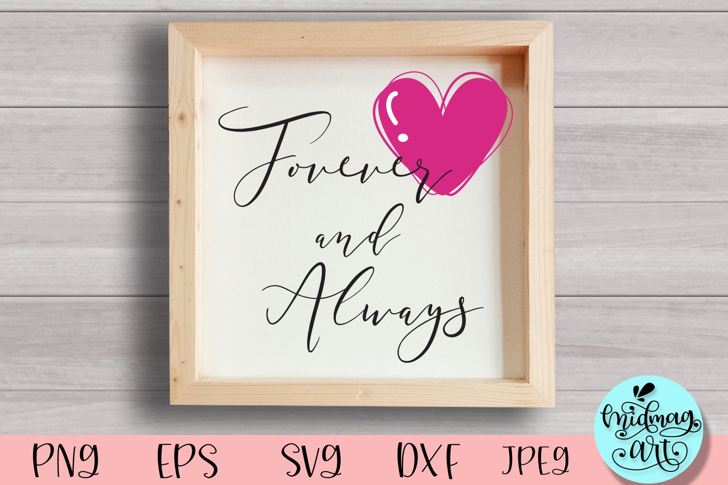 Forever and always wood sign svg, valentine sign svg (1152153) | SVGs ...