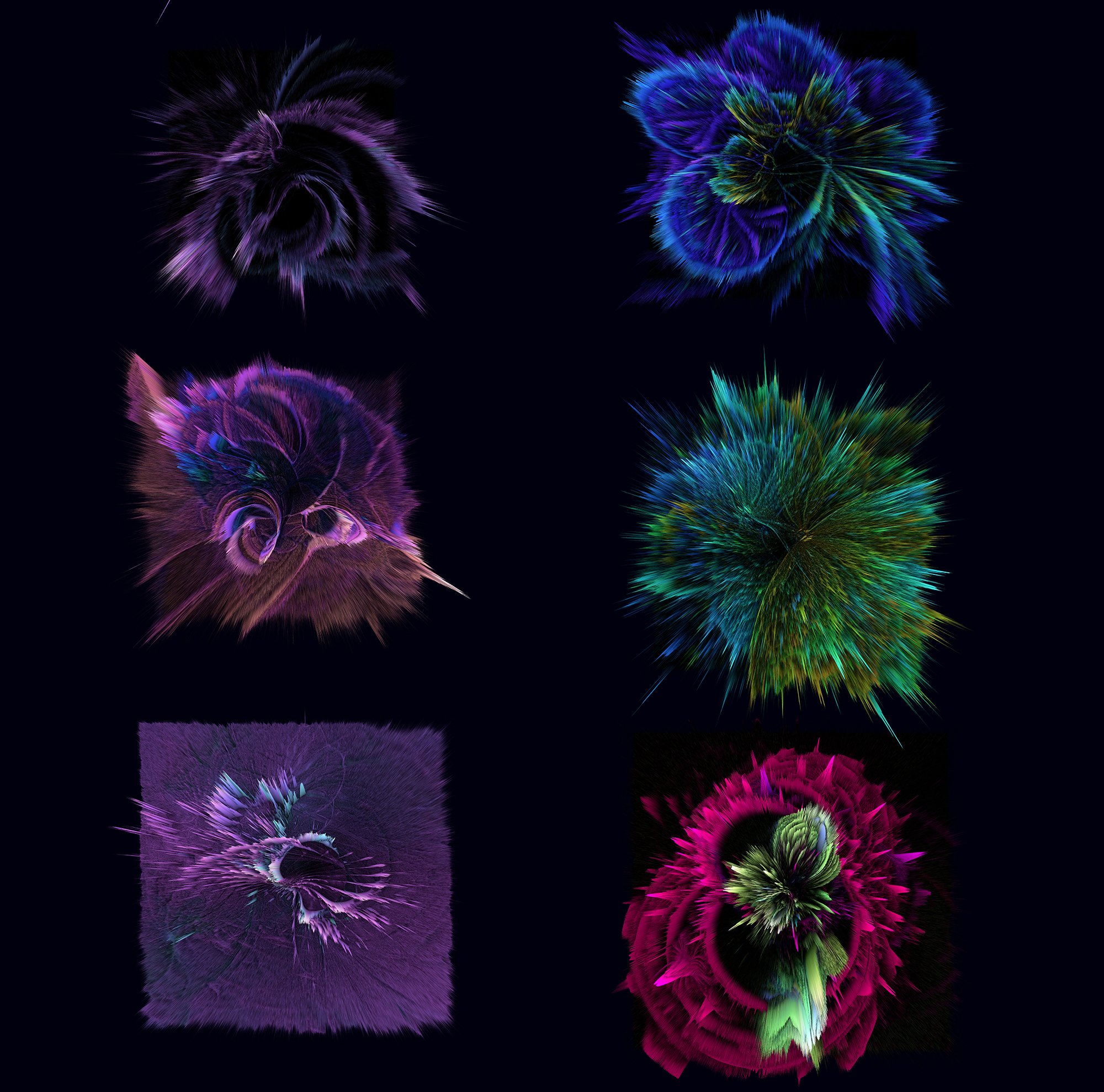 100 5K 3D Fractals Overlays (128924) | Textures | Design Bundles