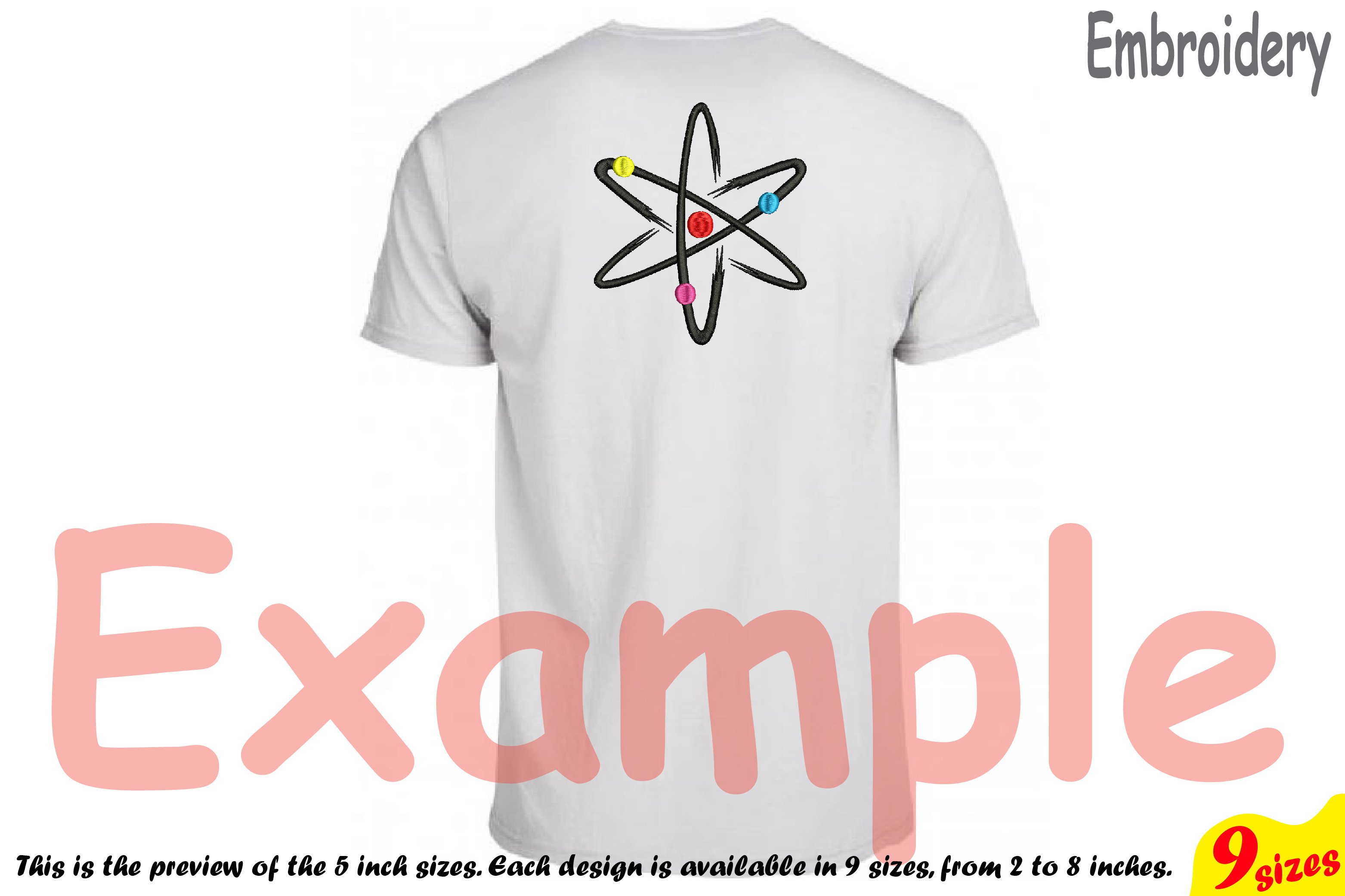 Atom Science - Designs for Embroidery Machine Instant Download ...
