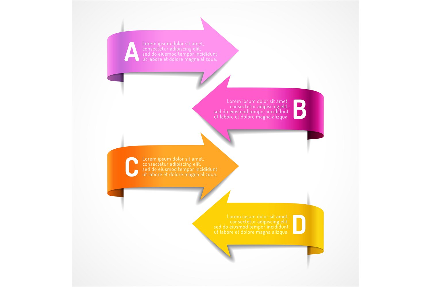 Decorative arrows with text set (1201923) | Illustrations | Design Bundles