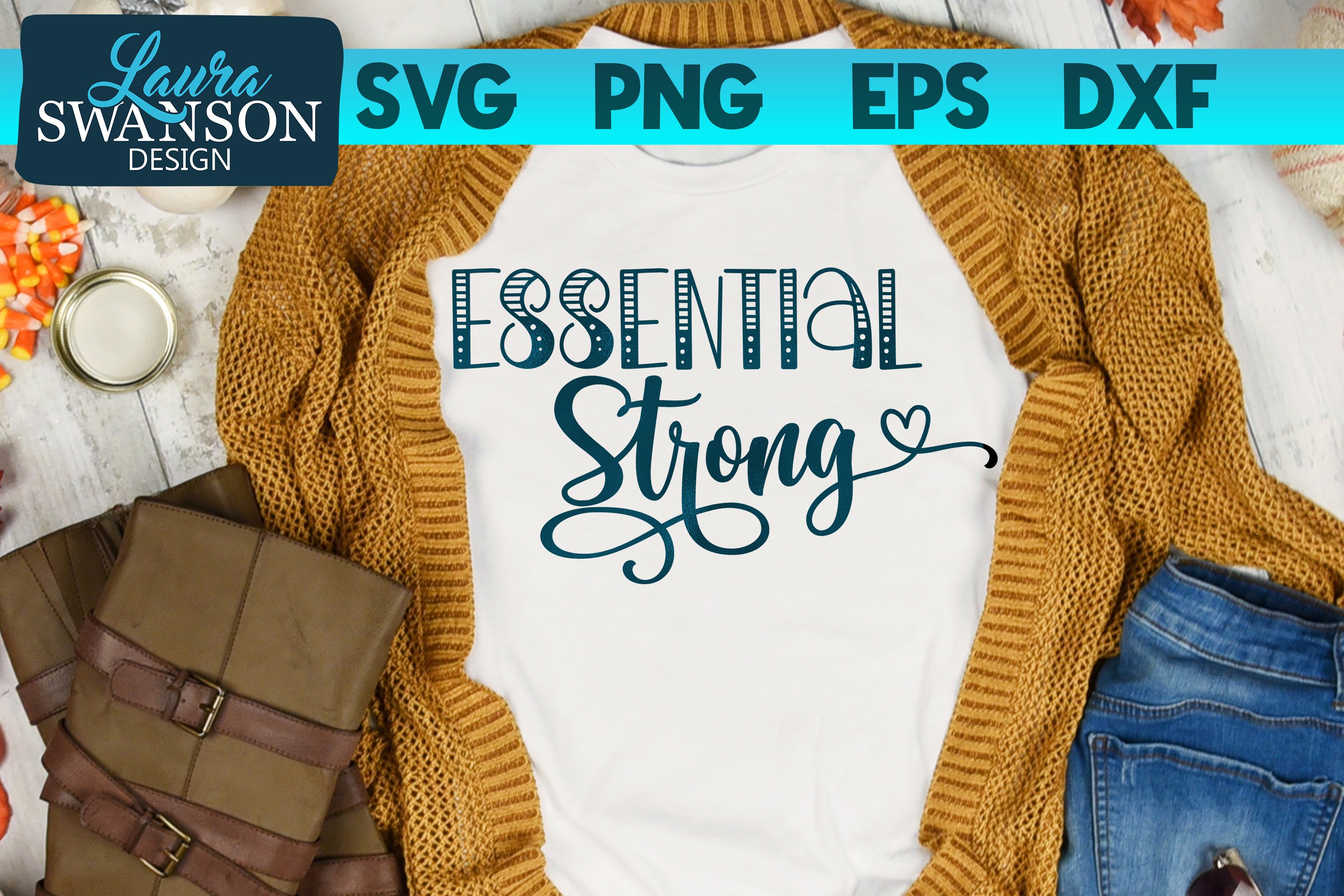 Essential Strong SVG Cut File (840442) | SVGs | Design Bundles