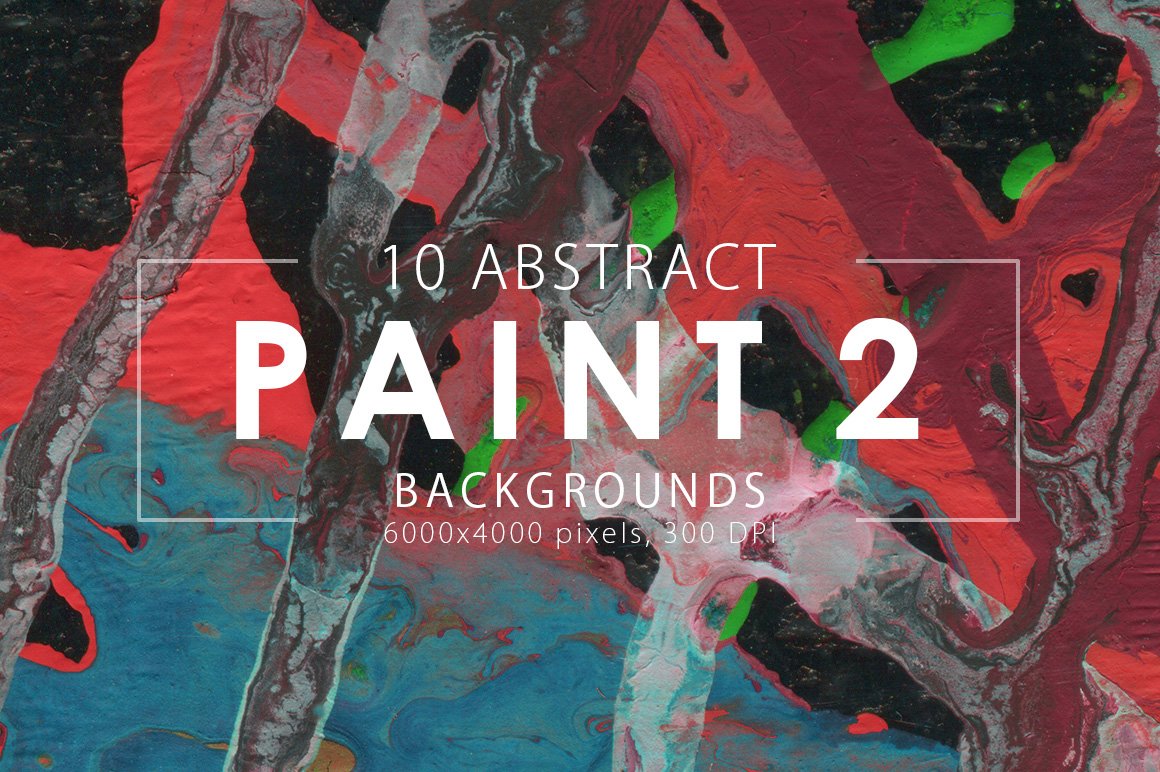 Abstract Paint Backgrounds Vol.2 (61099) | Backgrounds | Design Bundles