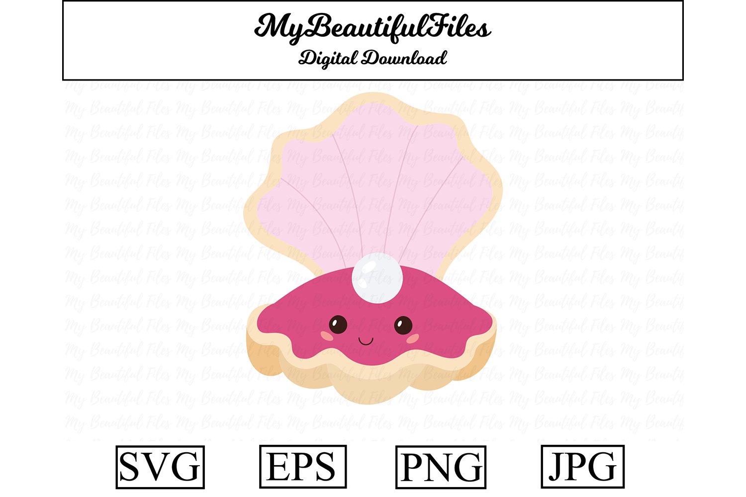 Seashell SVG - Cute animal SVG, EPS, PNG and JPG