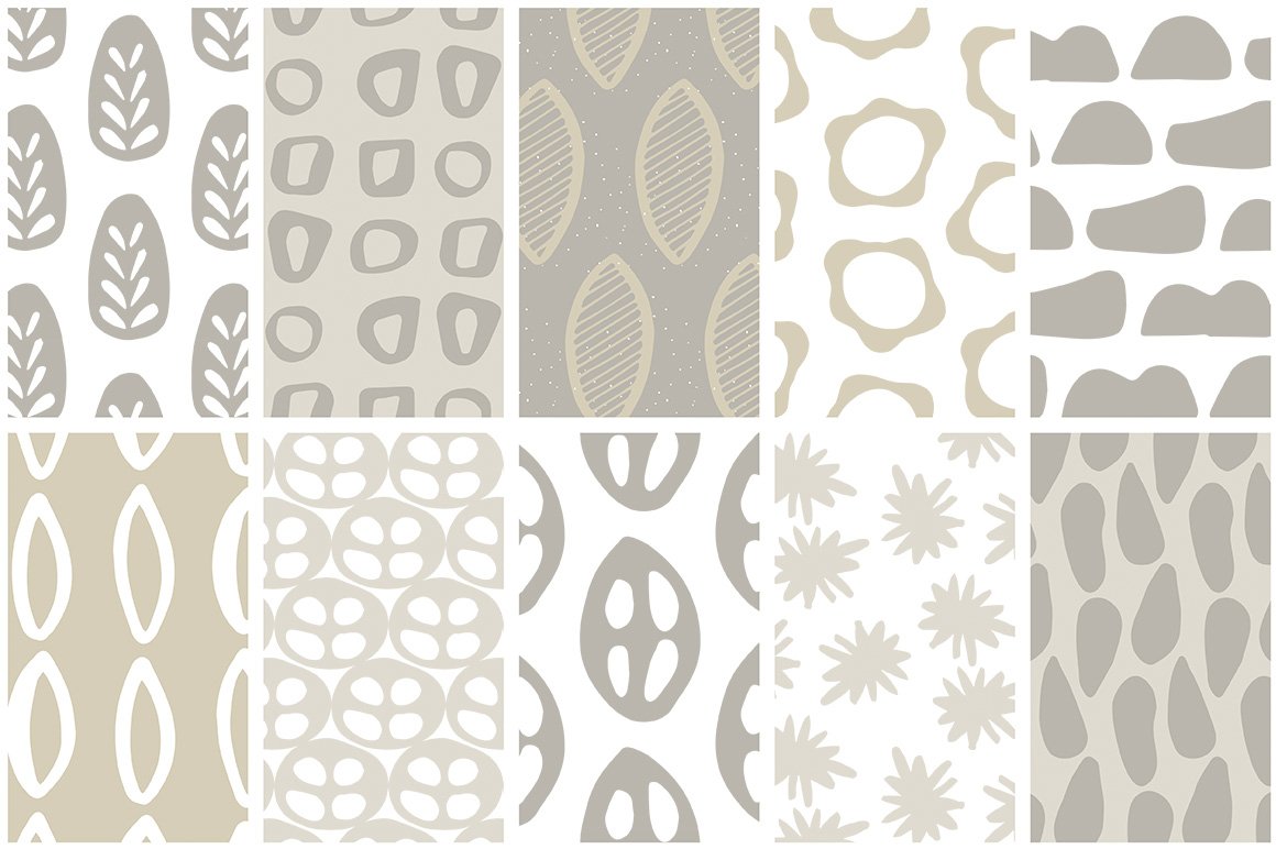 Scandinavian Patterns set of 40 (11138) | Backgrounds | Design Bundles