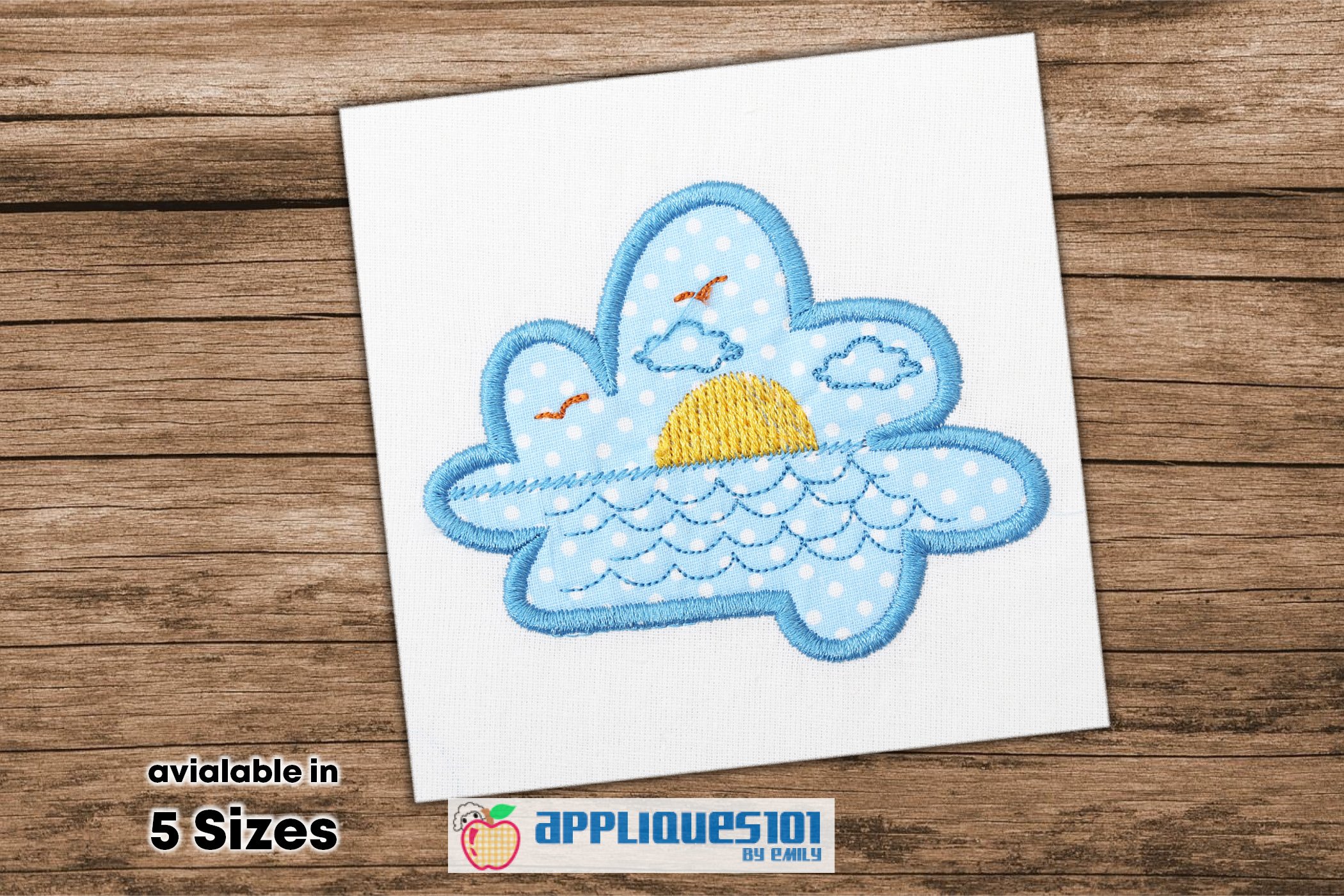 Sun Rise Scene Embroidery Applique Design - Scenes (365220) | Designs ...