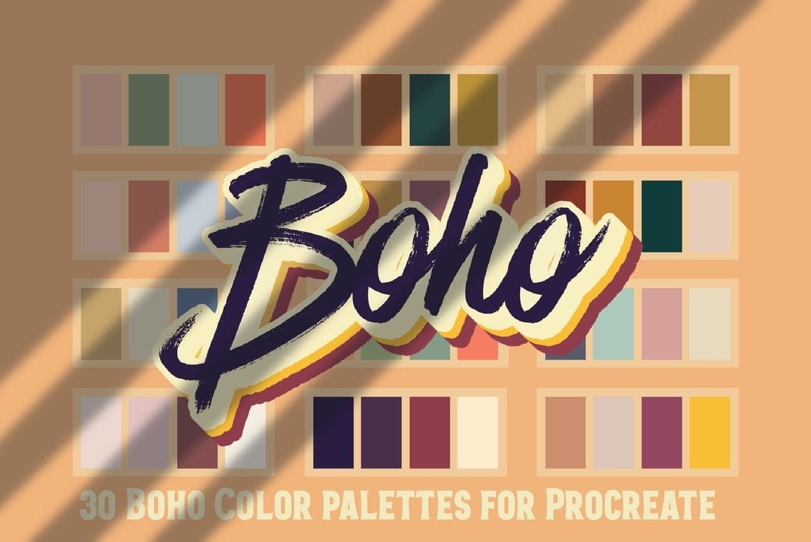 Natural colors palette Boho palette for Ipad procreate .swatch addons ...
