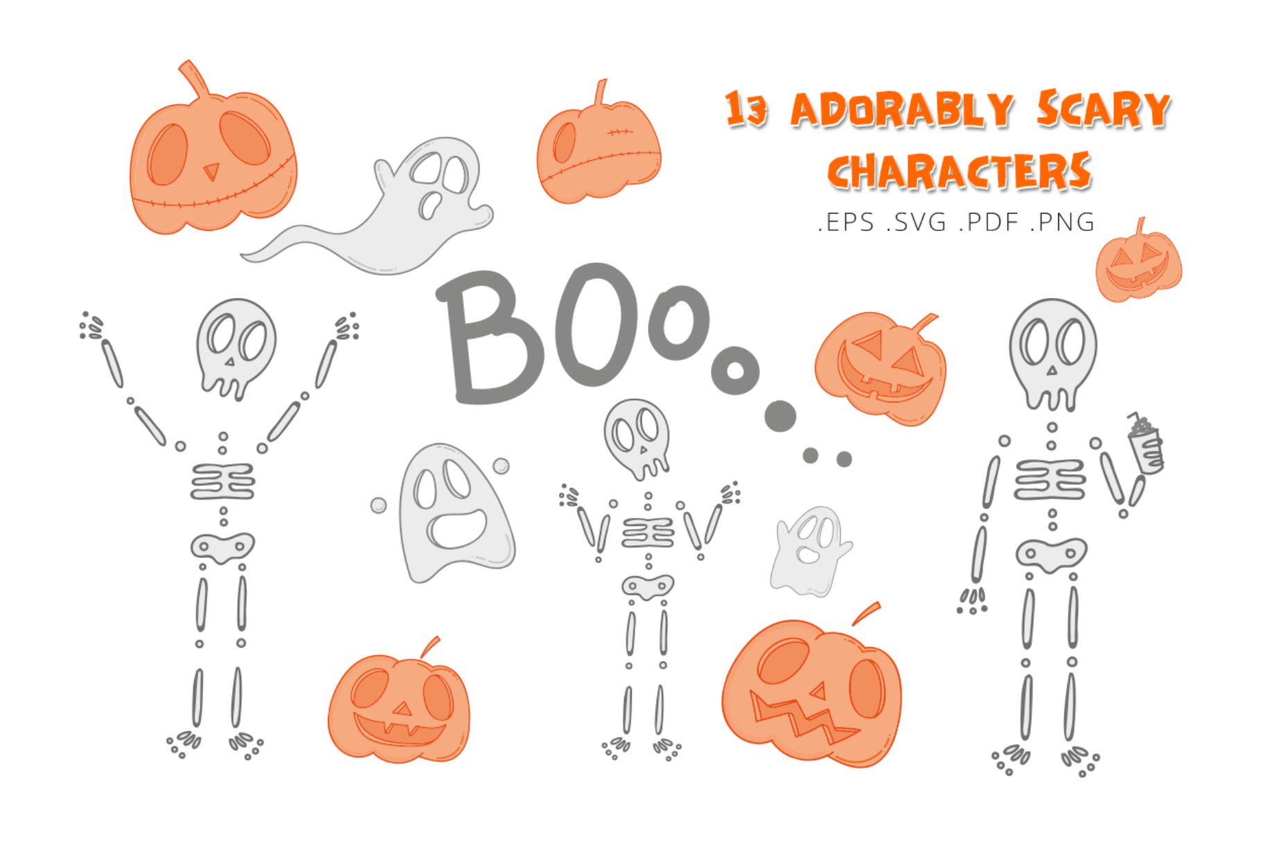 The Adorably Scary Design Kit (345799) | Illustrations | Design Bundles