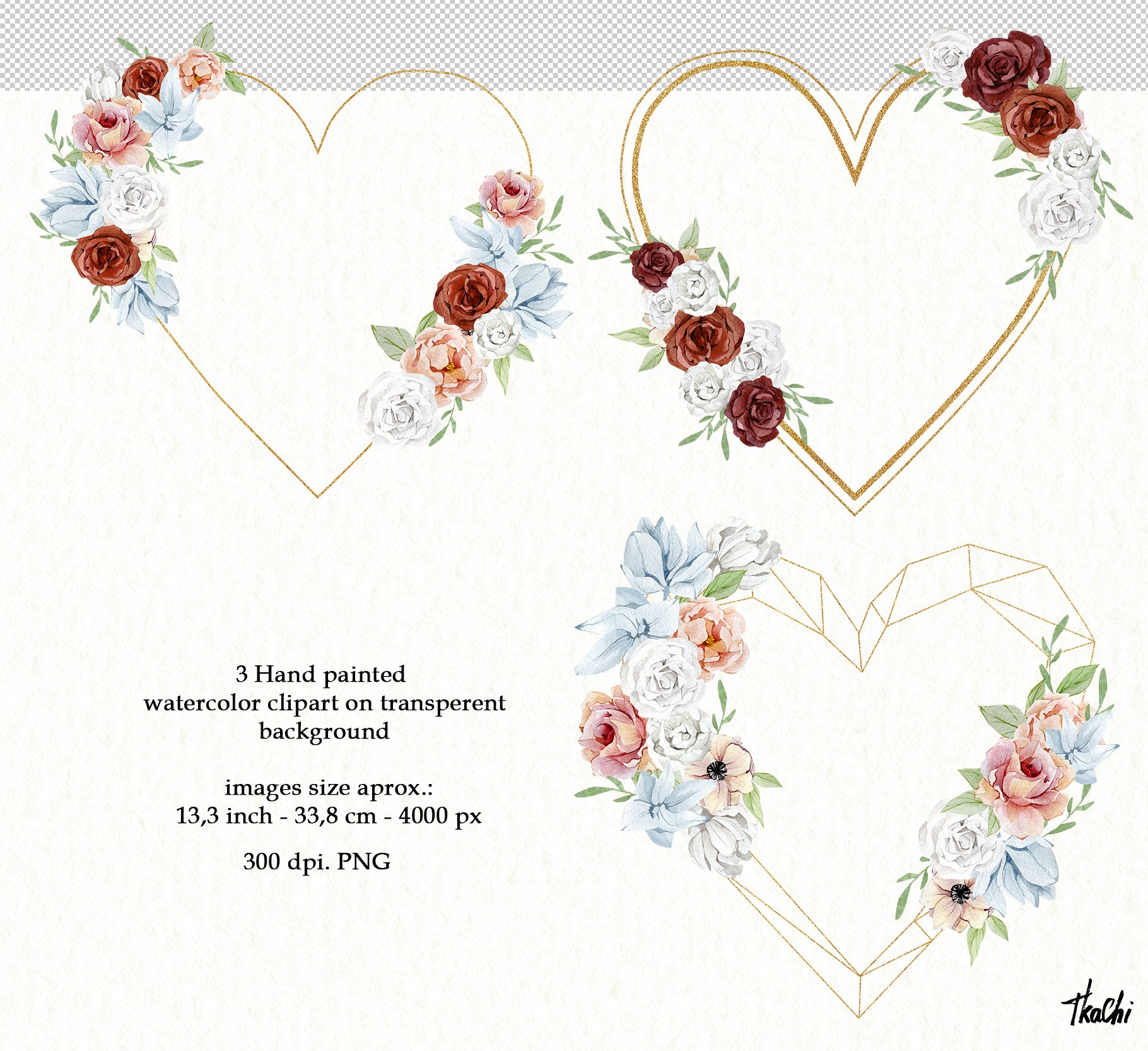 Watercolor Heart Valentine Wreath Floral Boho Frame clipart (1157539 ...