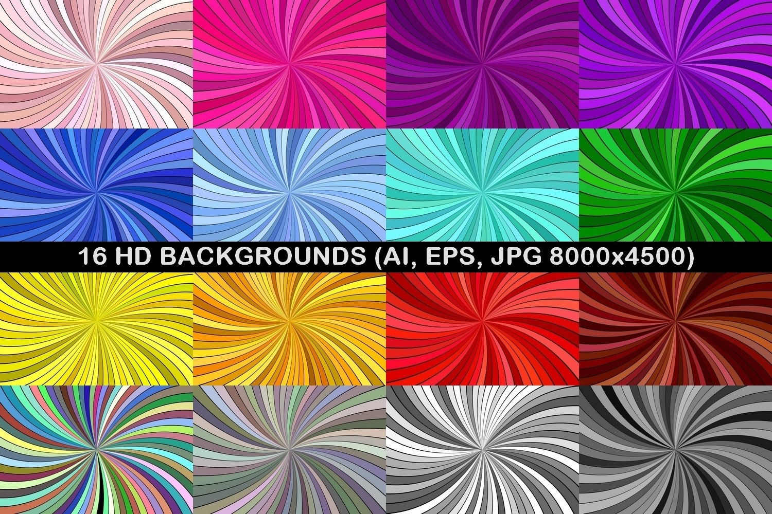 16 HD Curved Backgrounds (334890) | Backgrounds | Design Bundles