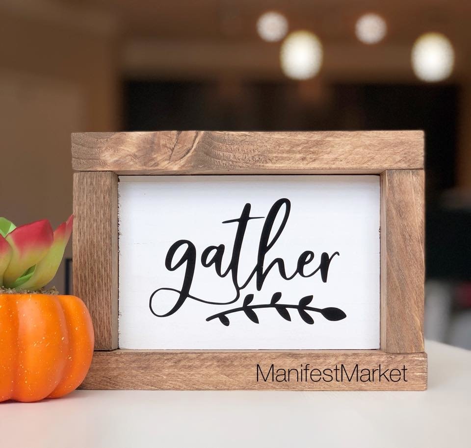 Gather Fall Sign (131414) | SVGs | Design Bundles