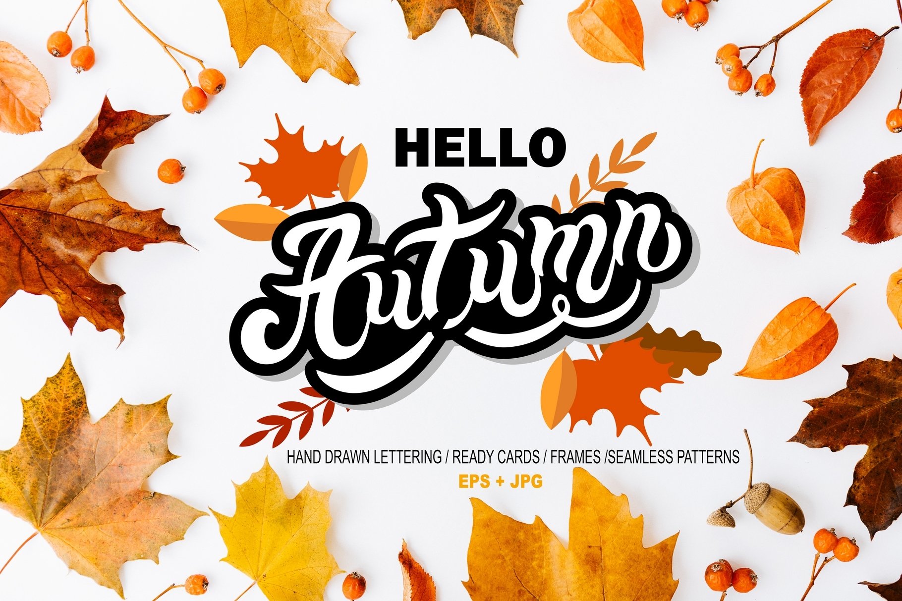 Hello Autumn Set (305246) | Illustrations | Design Bundles