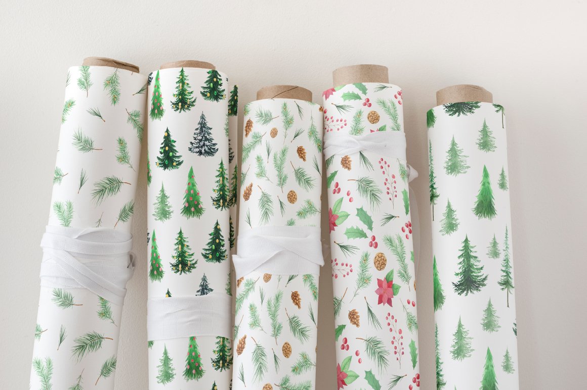 Merry Christmas Seamless Patterns