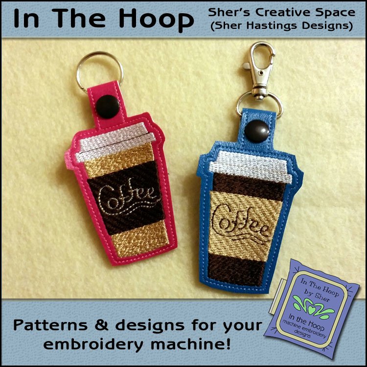 Sewing & Fiber key fob charm Emoji winking face embroidery design FSL ...