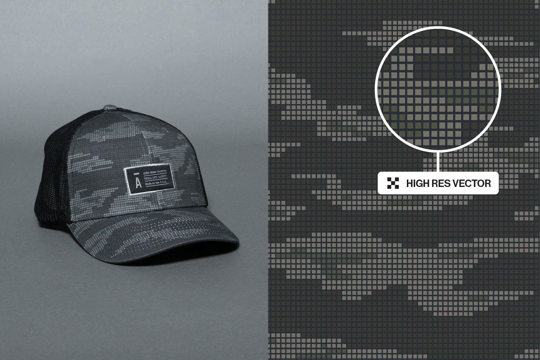 Block Camo Pattern (653025) | Patterns | Design Bundles