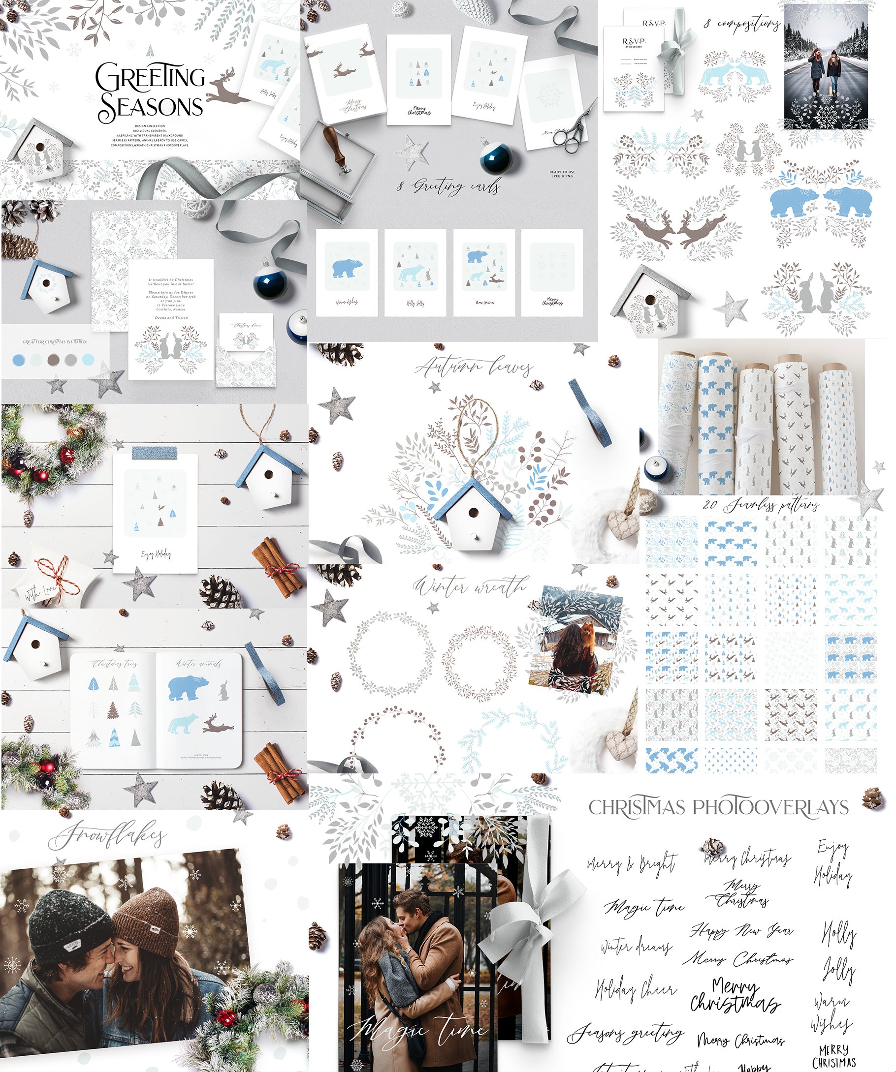 CHRISTMAS BIG GRAPHIC BUNDLE (177104) | Illustrations | Design Bundles