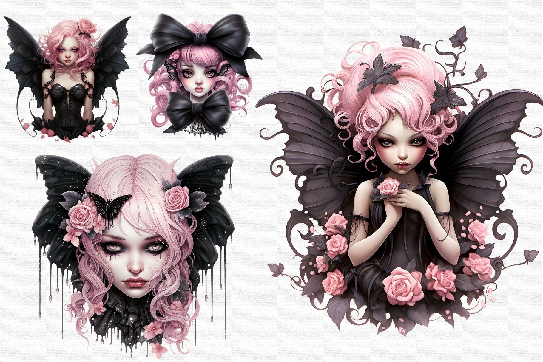 Gothic Fairies Drawings