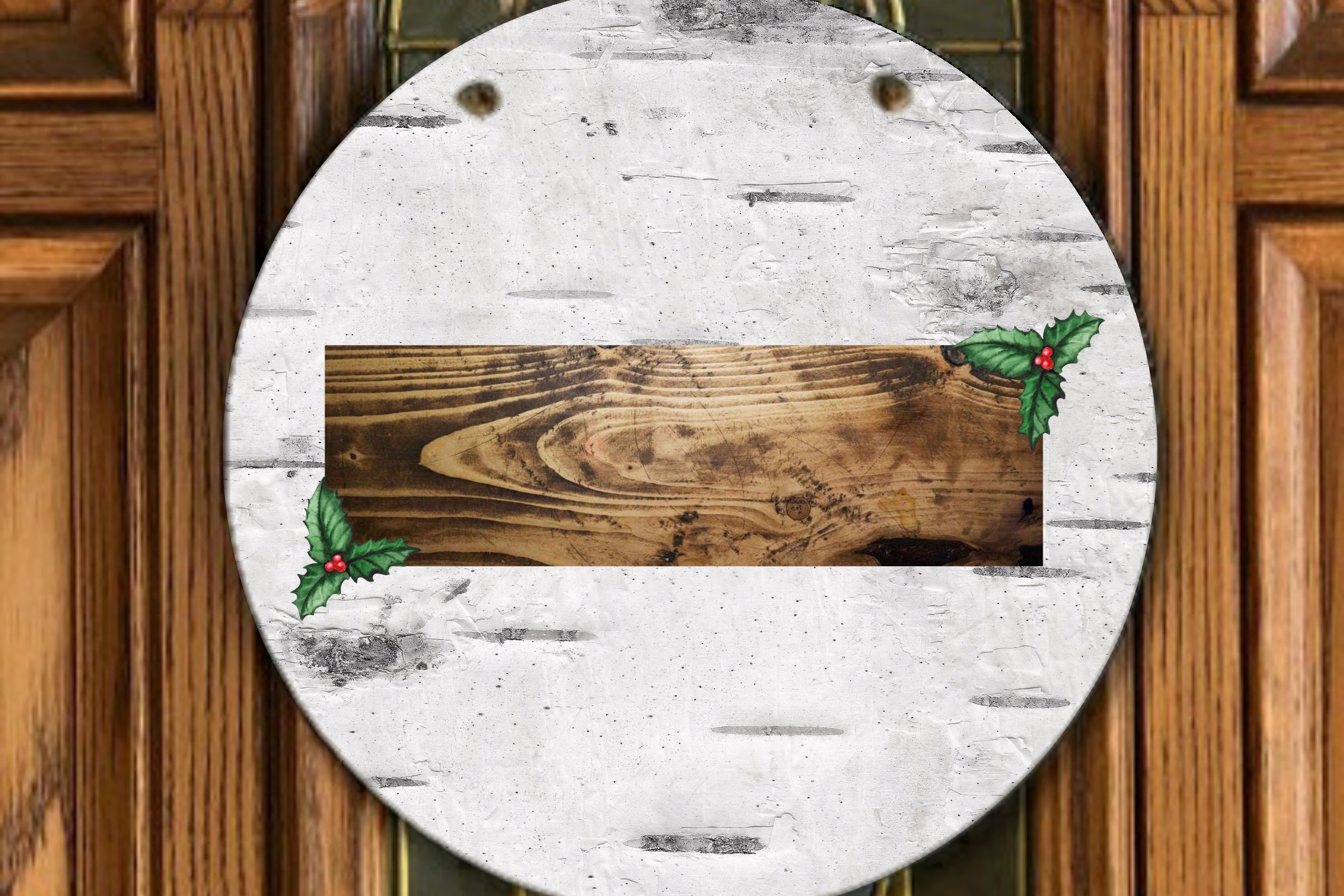 Christmassy Sublimation Round Door Hanger Design Bundle (1167932 ...