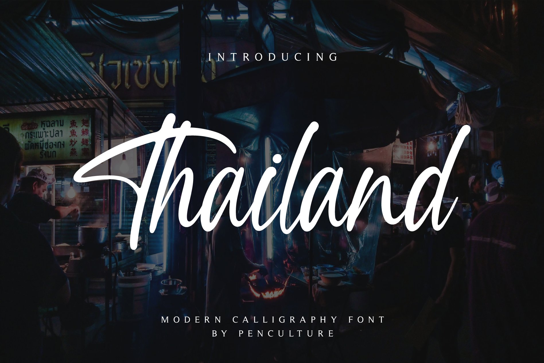 Thailand Script Font (412423) | Script | Font Bundles