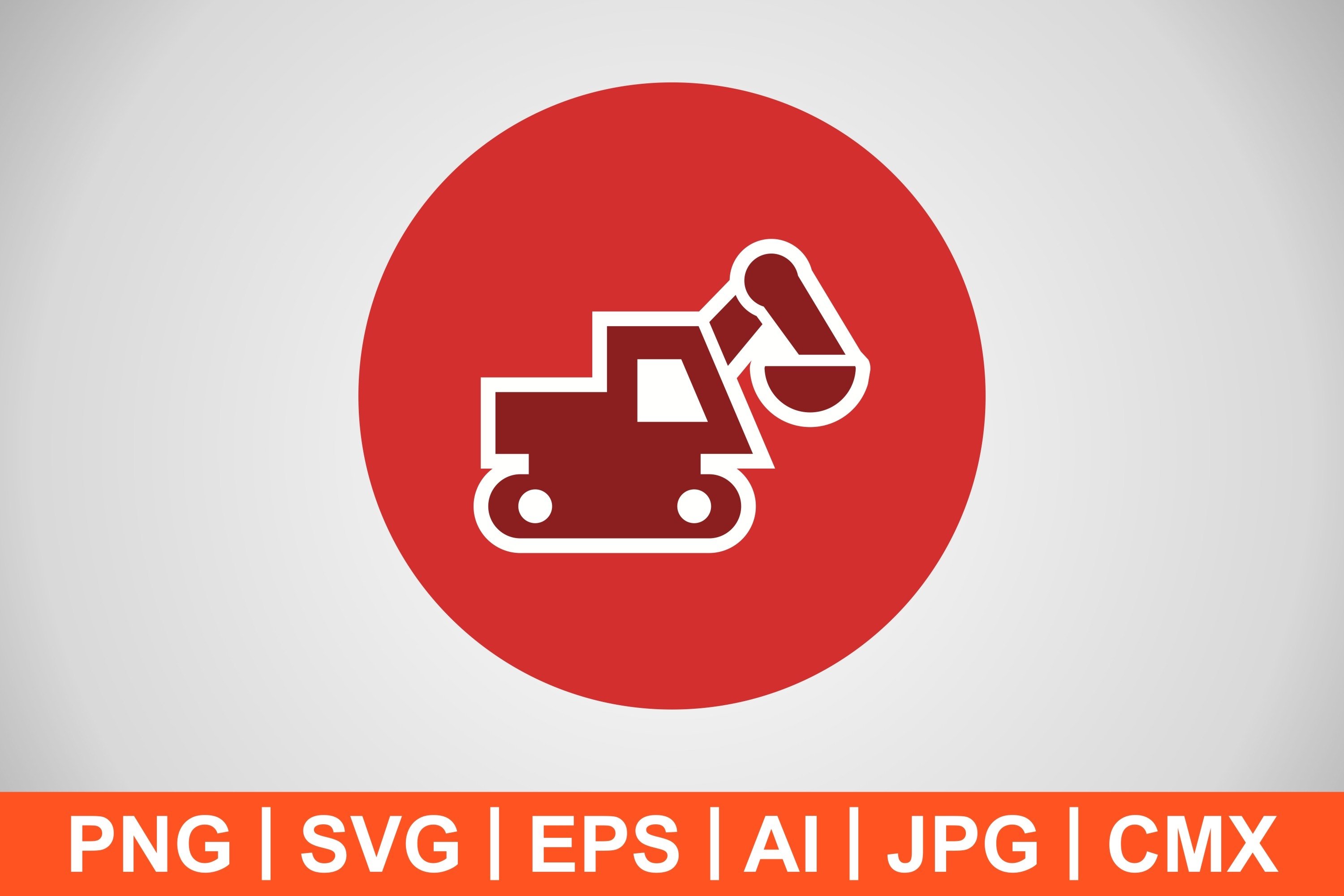 Vector Excavator Icon (1094699) | Icons | Design Bundles