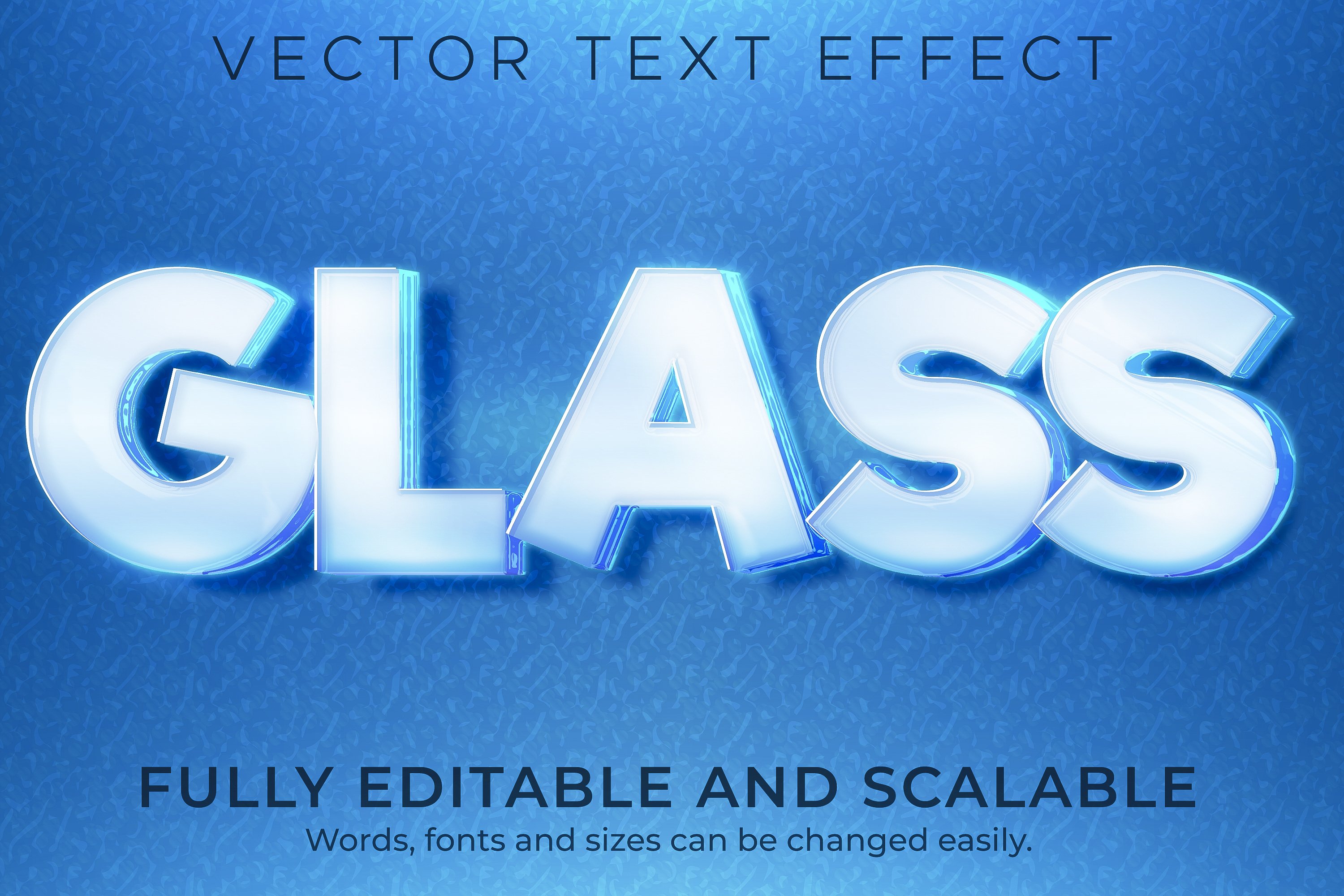 Glass and plastic text effect, editable transparent, isolate (1202936 ...