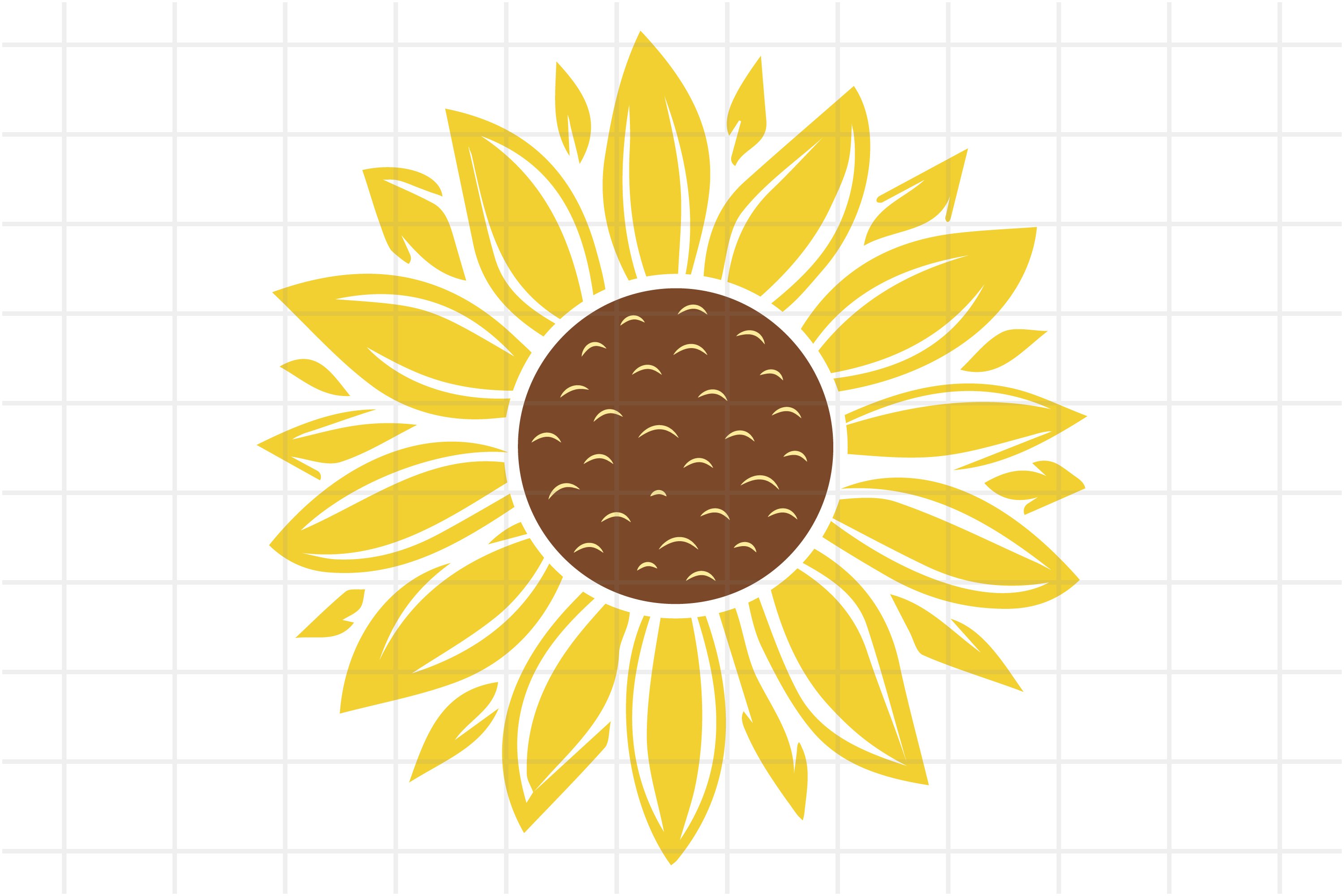 Sunflower Cricut Template Free Printable Templates