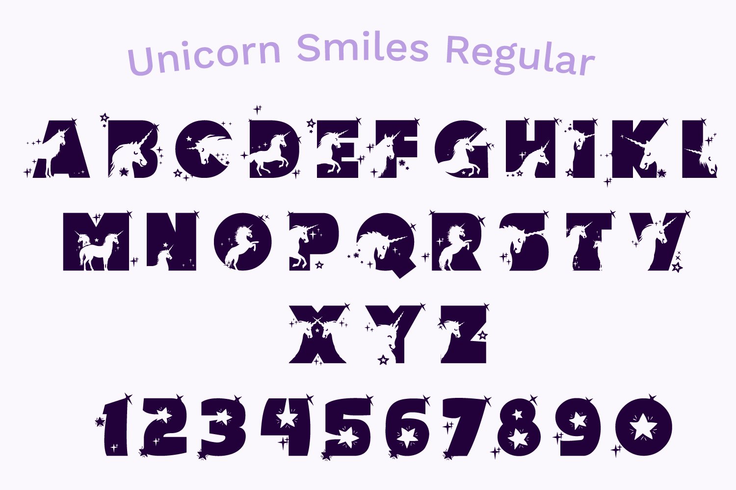 Unicorn Font | Unicorn Smiles Layered Font and Bonus Files (465644 ...