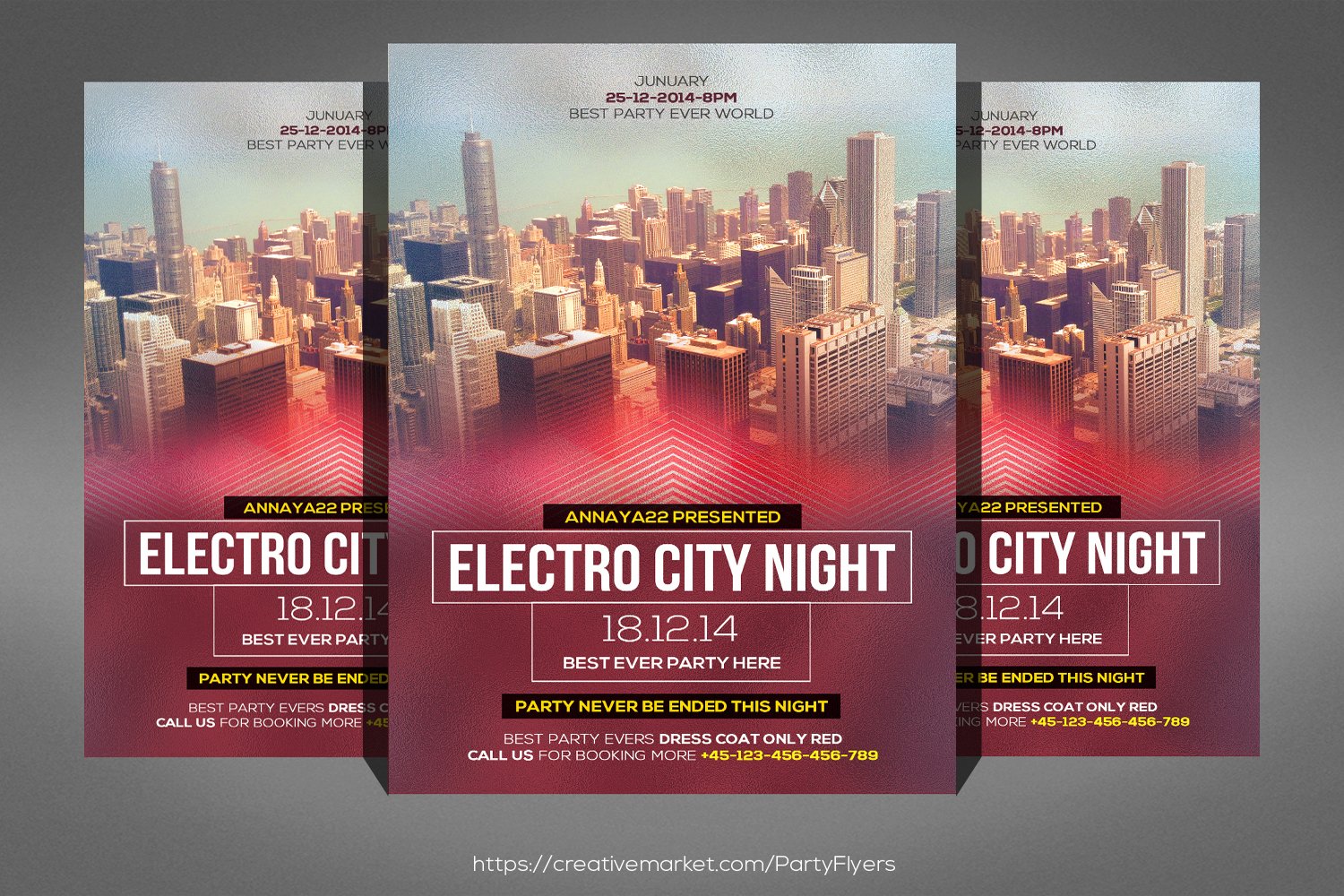 City Night Flyer (140419) | Flyers | Design Bundles