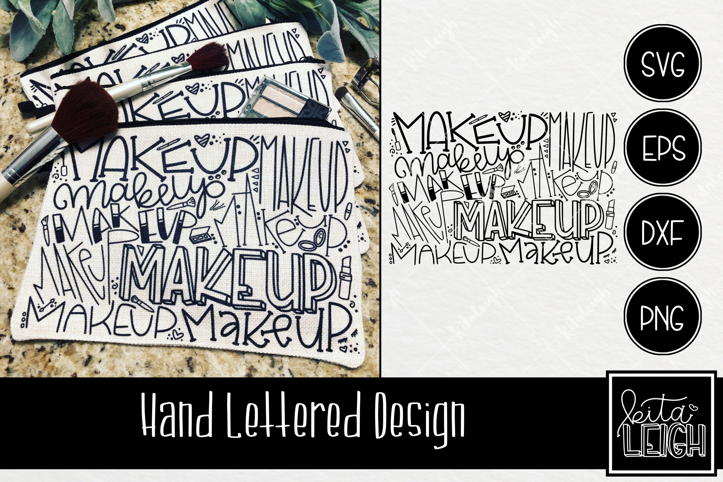 Makeup Typography (366734) | Hand Lettered | Design Bundles