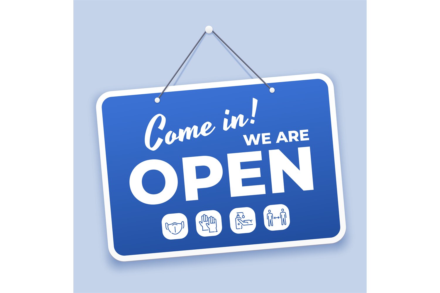 Come In Open Sign New Normal Welcome Signage For Shop Or Ma 1104194 come-in-open-sign-new-normal-welcome-signage-for-shop-or-ma-1104194