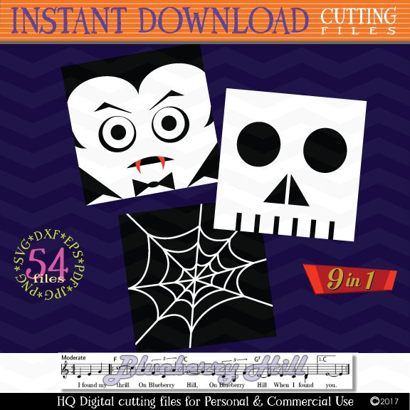 Halloween Monster Face svg - Halloween bundle Monster icons (39991 ...