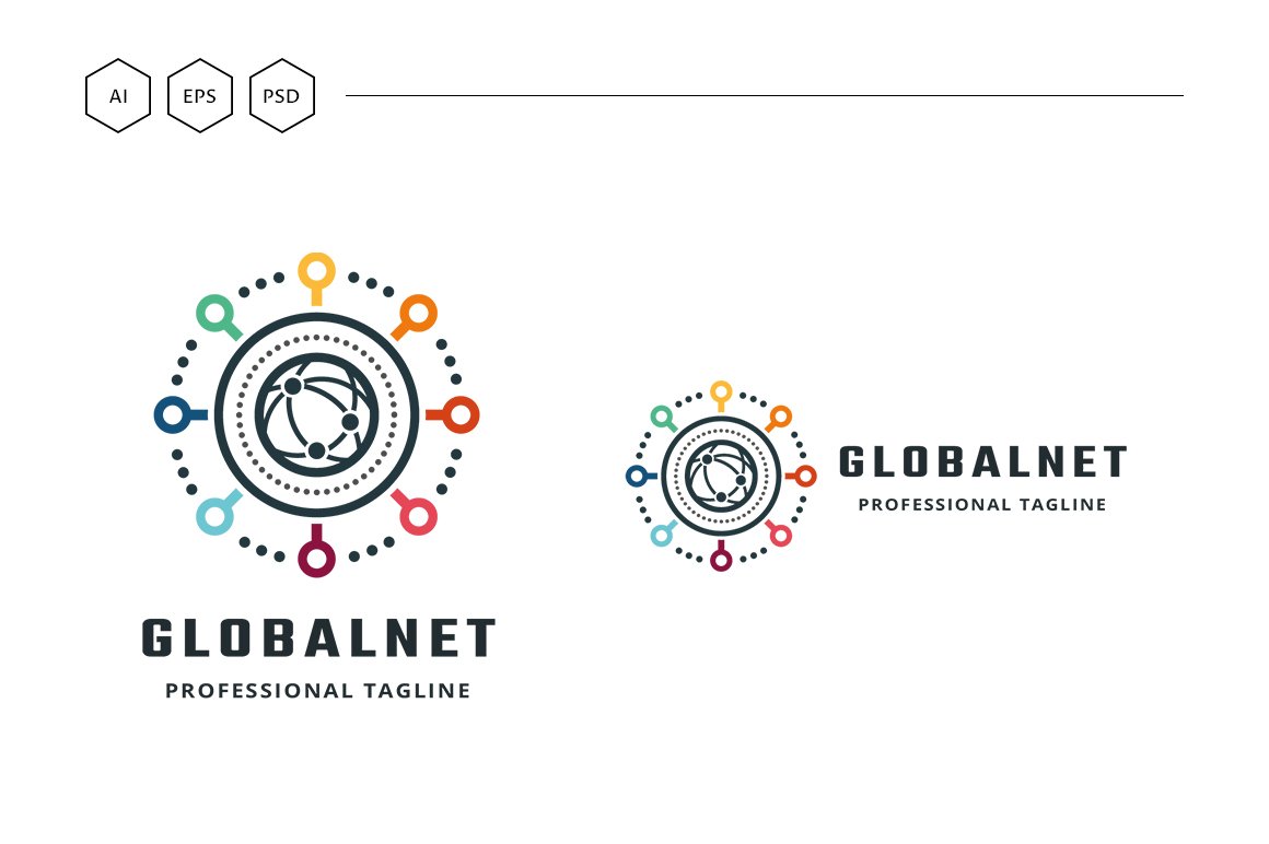 Globalnet Logo (672343) | Logos | Design Bundles