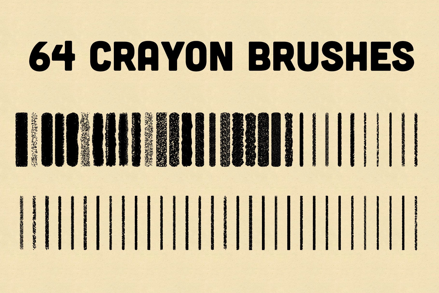 Crayon Brushes Illustrator Vector (879837) | Brushes | Design Bundles