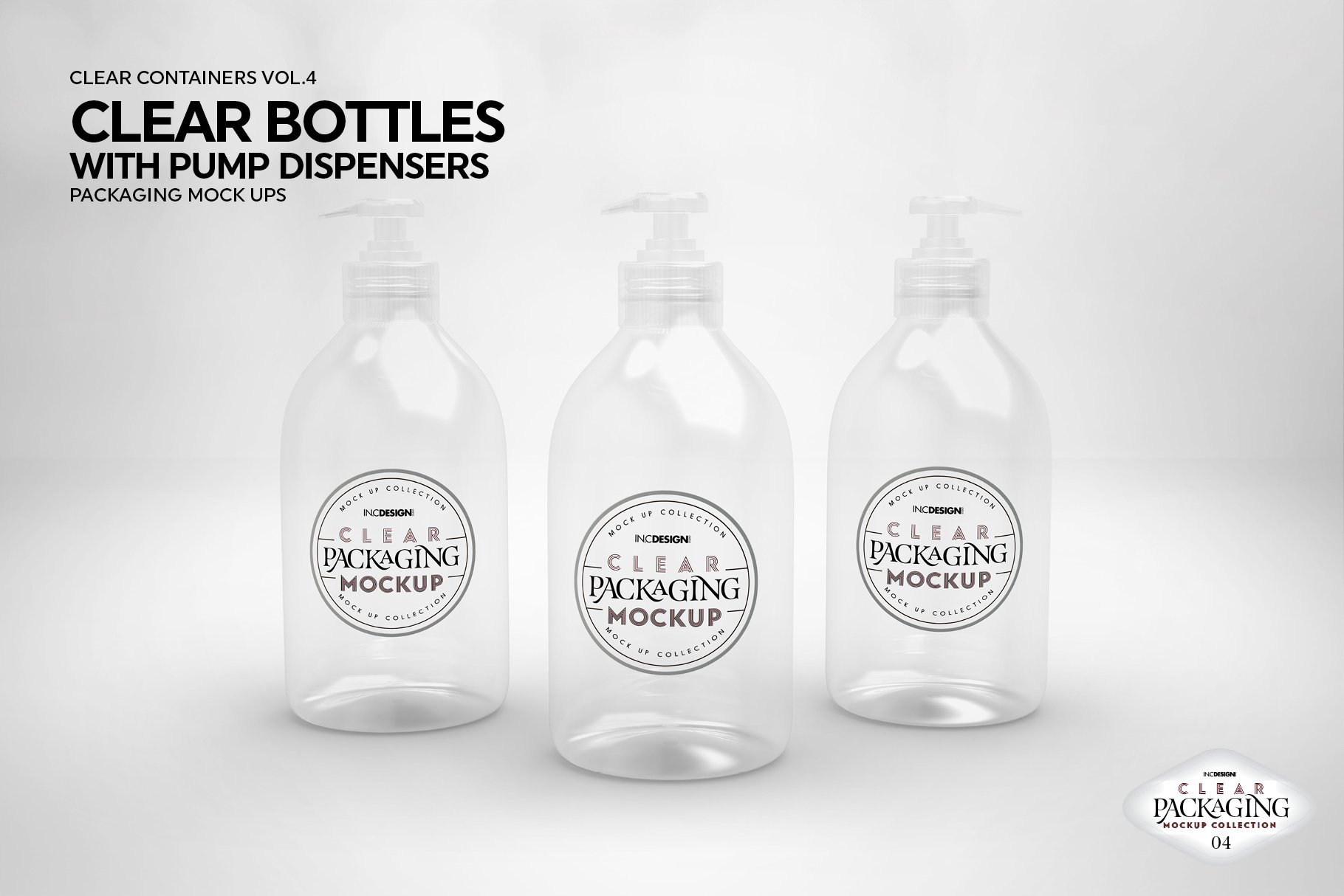 VOL.4 Clear Packaging Mockup Collection (174076) | Branding | Design ...