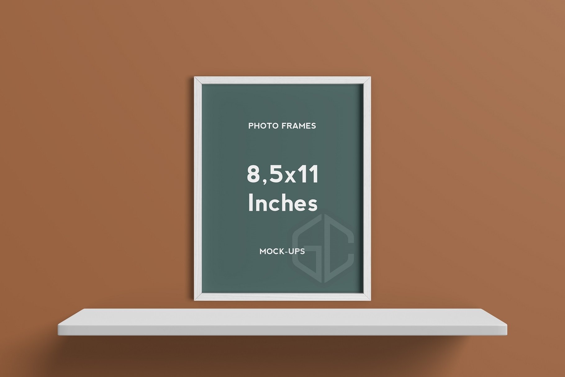 8,5x11 Inches Frame Mockup (355704) | Scene Creators | Design Bundles