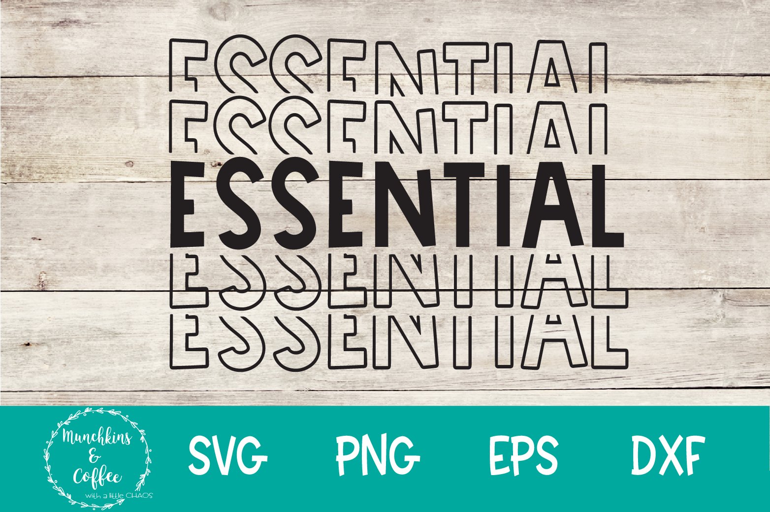 Stacked ESSENTIAL- svg (539843) | Cut Files | Design Bundles