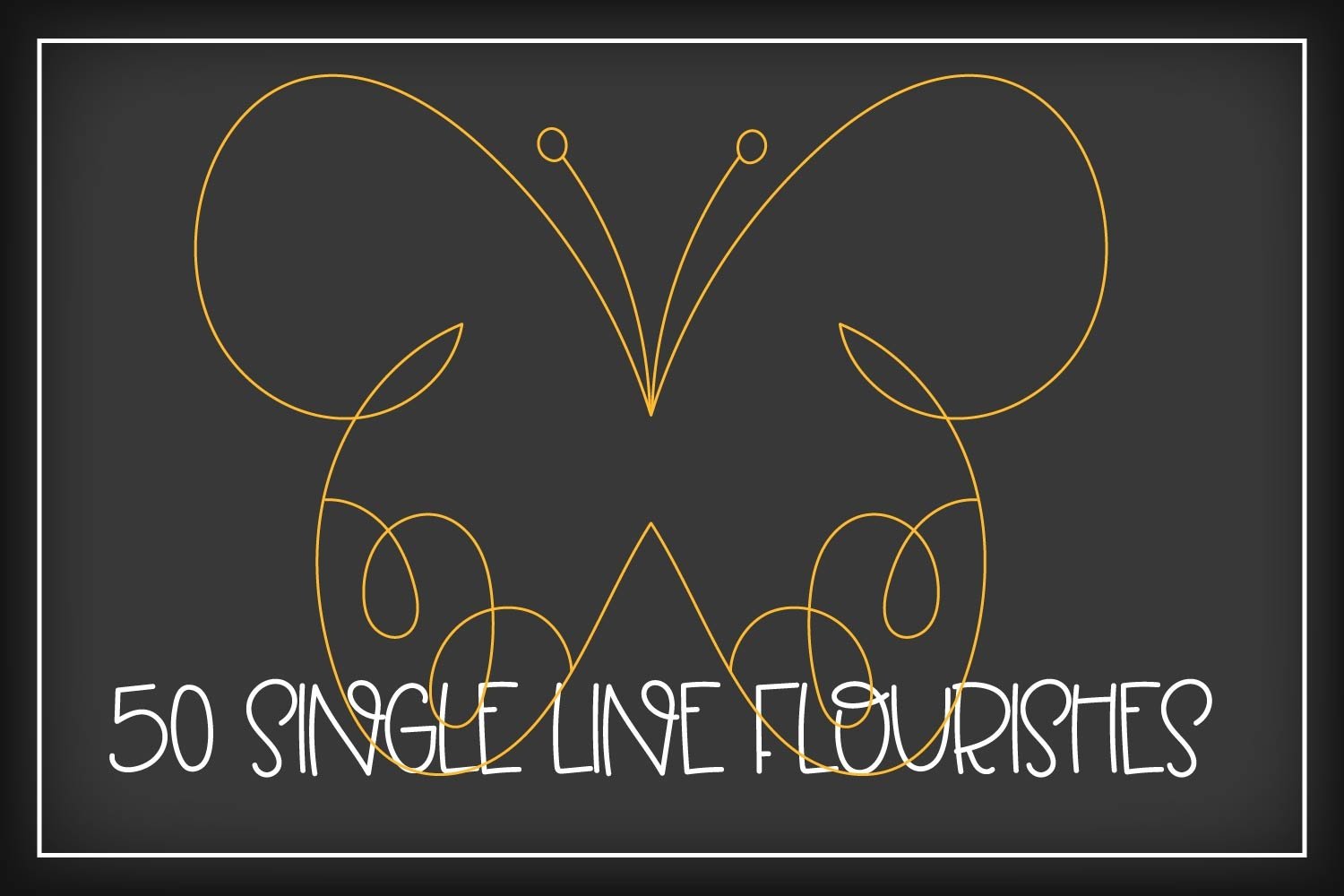 Single Line Flourish Bundle - 52 SVG's in total! (580128) | Single Line ...