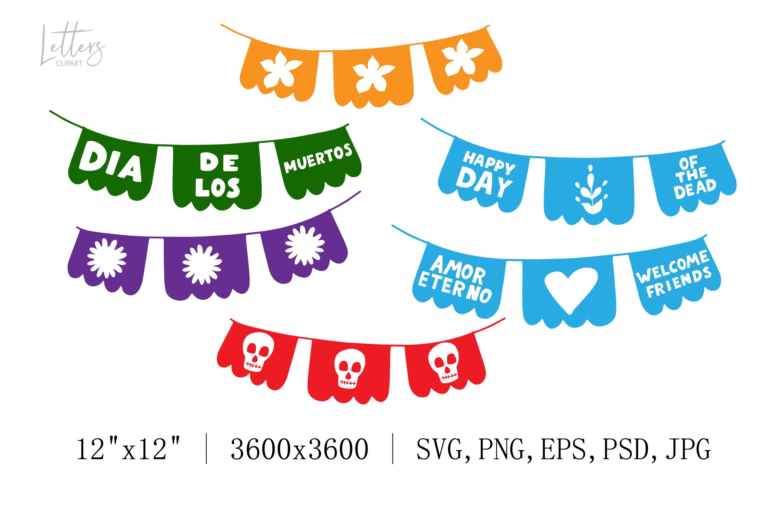 Papel picado svg. Papel picado digital. Custom papel picado. (891750 ...