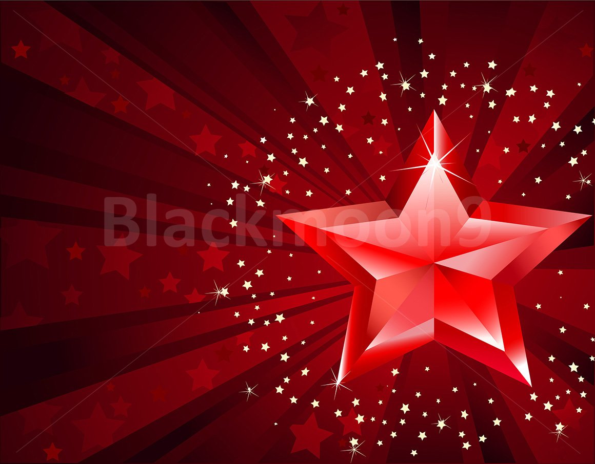 Red Pure Star (43438) | Illustrations | Design Bundles