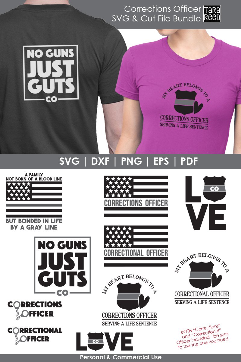 Corrections Officer - SVG & Cut Files for Crafters (379939) | Cut Files ...