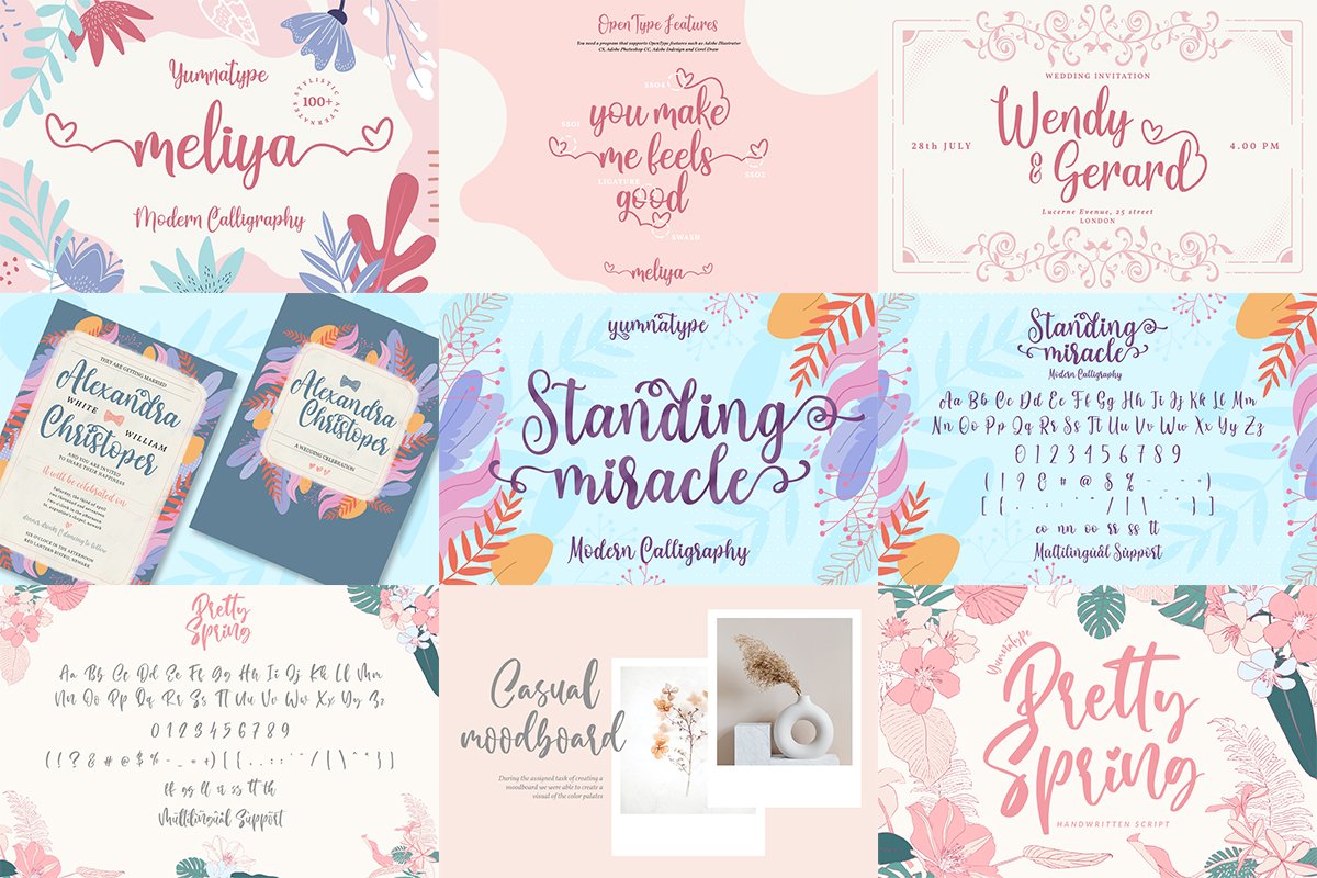 Mighty Font Bundle (758874) | Calligraphy | Font Bundles